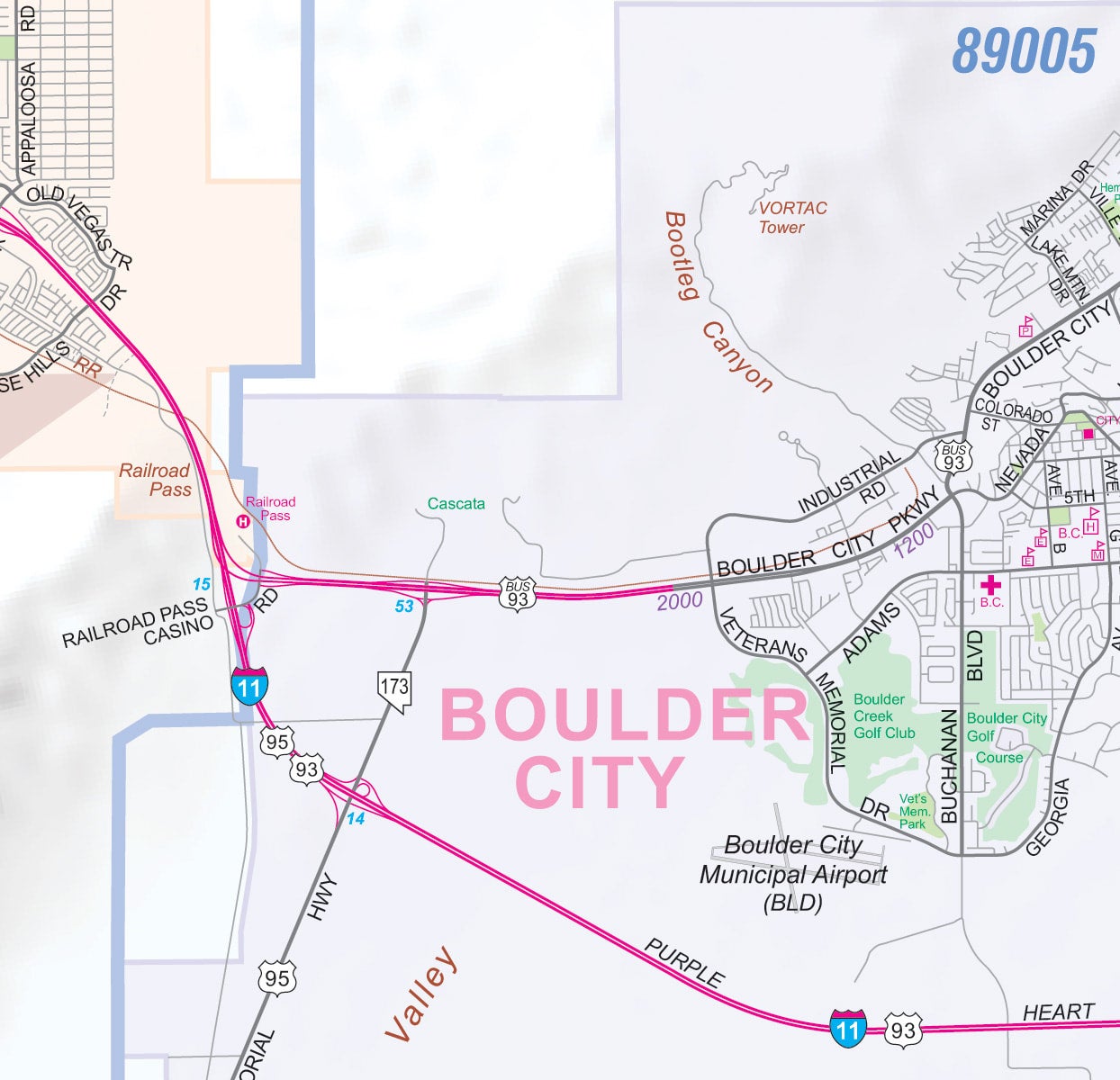 Zip Code Map Las Vegas Nevada
